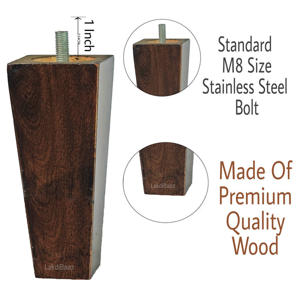 Buy Wooden Square Leg for Sofa and Furniture – LakdiBaaz